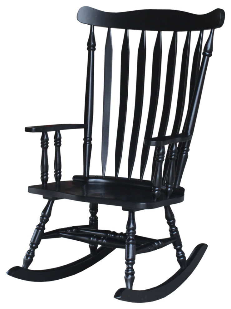 Solid Wood Rocker - Traditional - Rocking Chairs - by International ...