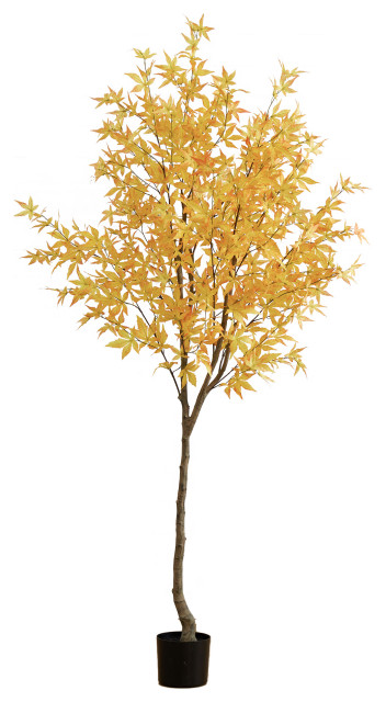 7ft. Autumn Maple Artificial Fall Tree - Modern - Artificial Plants And ...