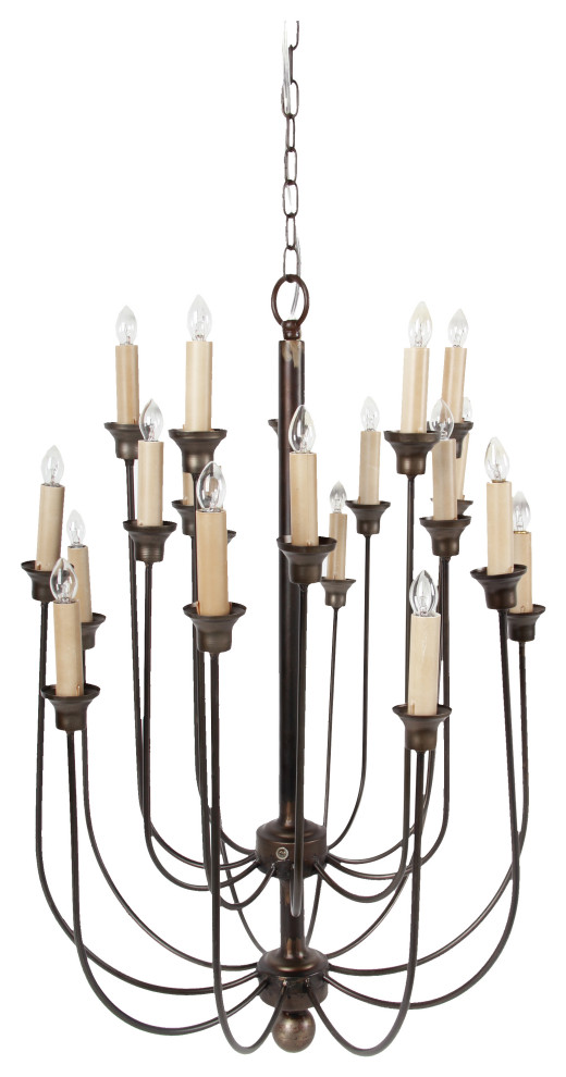 Metal Chandelier 21"x30"x101" - Transitional - Chandeliers - by ...