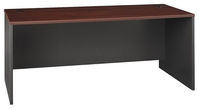 Bowery Hill 72" Transitional Engineered Wood Desk Shell in Hansen ...