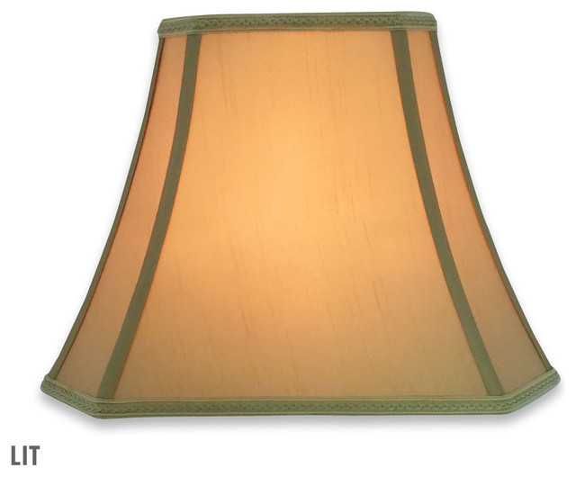 Rectangle Bell Cut Corner Designer Lamp Shade - Transitional - Lamp ...