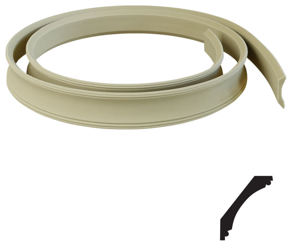 WM80 - 4 1/4"F x 11/16"T x 144"L Crown Flexible Moulding, 4 1/4"x11/16 ...