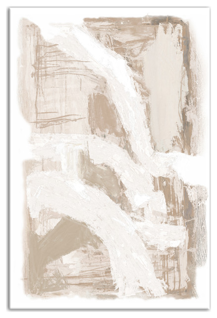 Cream Painterly Abstract 20x30 Canvas Wall Art, 20x30 - Contemporary ...
