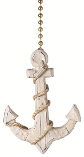 Ships Anchor Decorative Ceiling Fan Light Dimensional Pull - Beach ...
