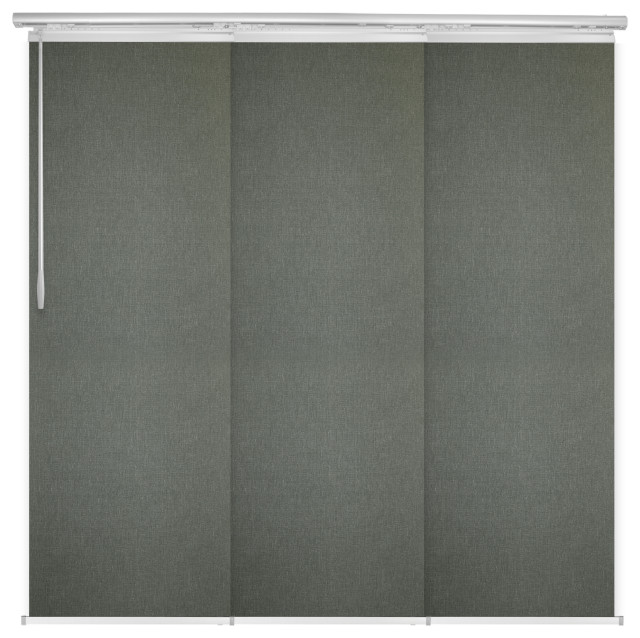 Salvatore 3-Panel Track Extendable Vertical Blinds 36-66"W, 91.4" H ...