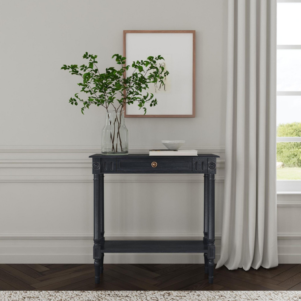 East at Main Black Marisol Console Table - Traditional - Console Tables ...