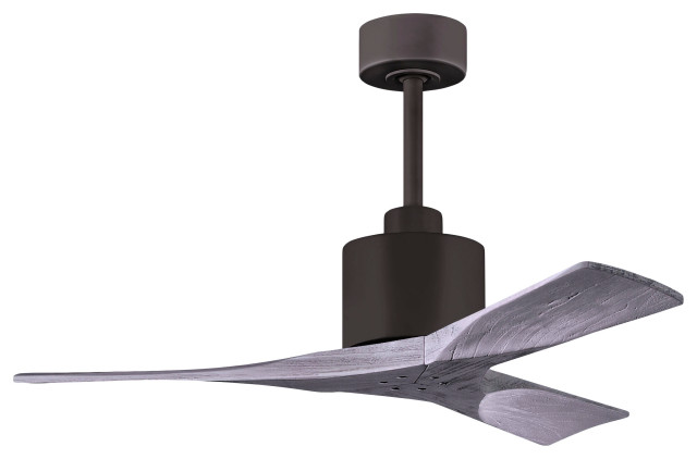 Nan 6-Speed DC 42 Ceiling Fan in Textured Bronze with Barnwood Tone ...