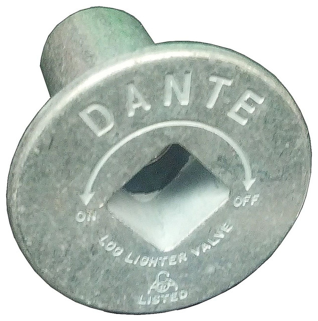 Dante Gas Valve Floor Plate Plain - Modern - Fireplace Accessories - by ...