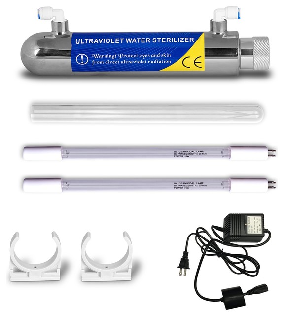 Ultraviolet Light Water Purifier Reverse Osmosis UV Sterilizer 6W, 1GPM ...