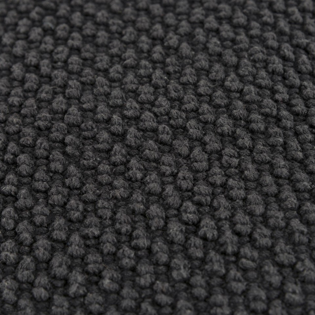 20" Black Nubby Textured Modern Throw Pillow - Contemporary ...