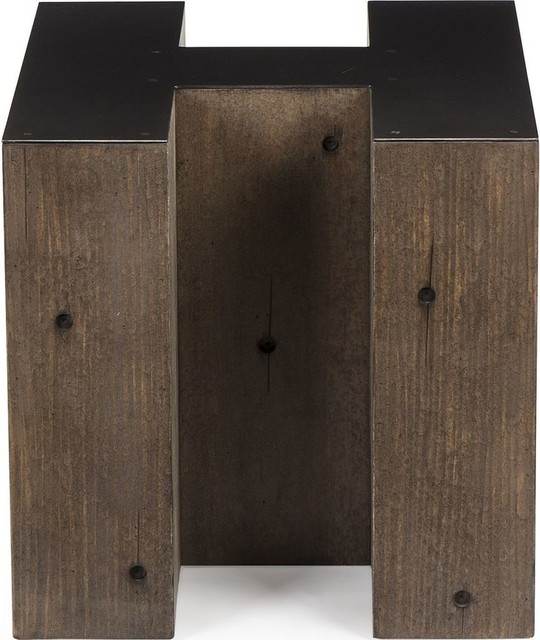 Resource Decor Alphabet Side Table, Letter H - Rustic - Side Tables And ...