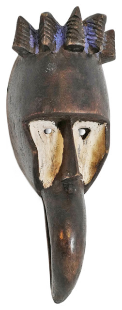 Consigned Small Painted Passport Mask 1 - Tropical - Decorative Objects ...