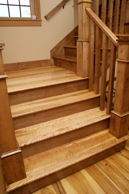Custom Stair Treads and Risers - Traditional - Staircase - Boston - by ...
