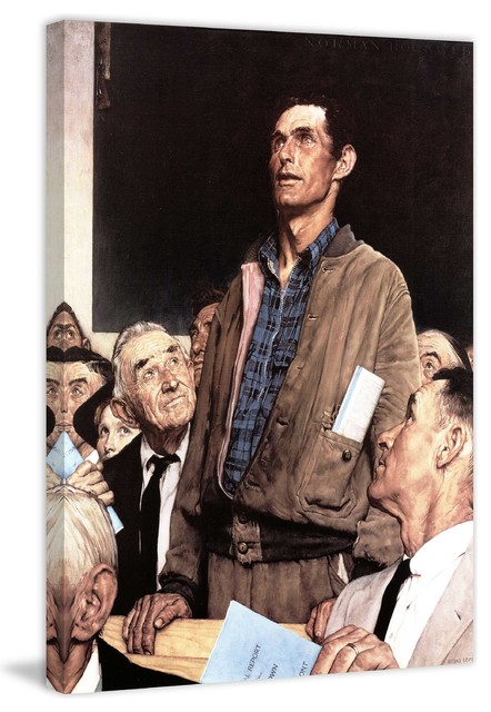 "Freedom Of Speech" Painting Print on Canvas by Norman Rockwell, 30"x39 ...