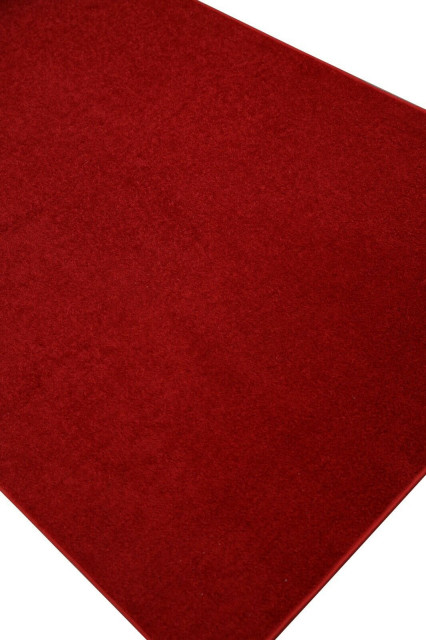 Furnish My Place Red Solid Color Rug Made In Usa, 4' x 5 ...