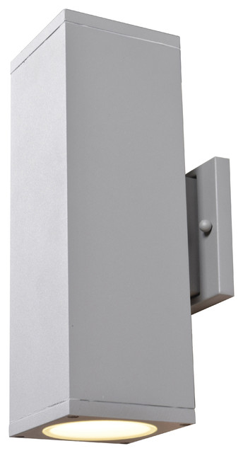 Bayside Medium Outdoor Square Cylinder Wall Fixture in Bronze Finish ...