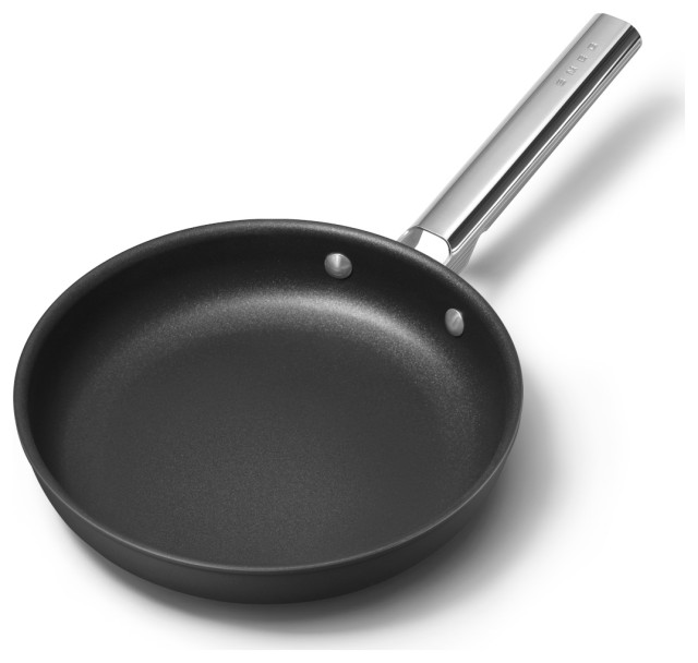 Smeg Cookware 9.5-Inch Black Frypan - Transitional - Frying Pans And ...