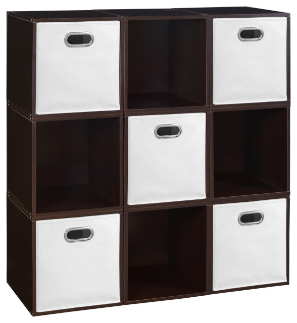 Niche Cubo Storage Set - 9 Cubes and 5 Canvas Bins, 39 - Modern ...
