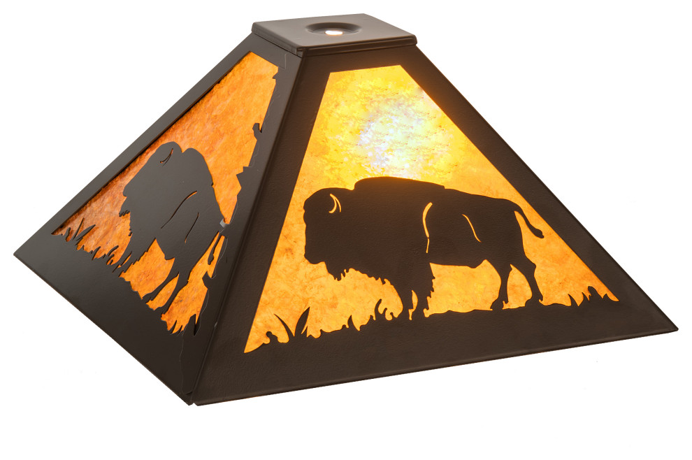 12" Buffalo Shade - Rustic - Lamp Shades - by Meyda Lighting | Houzz