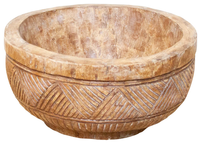 Tribal Kitchen Bowl From Nagaland - Southwestern - Decorative Bowls ...