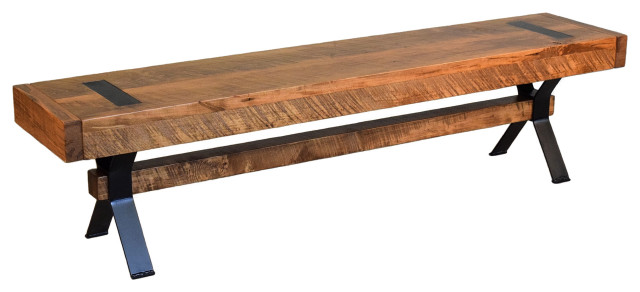 Hudson Falls 72" Bench - Industrial - Dining Benches - by William ...