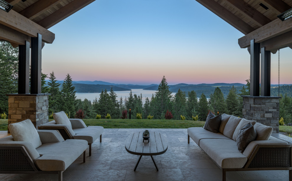 Coeur d' Alene Lake House - Rustic - Patio - Orange County - by James ...