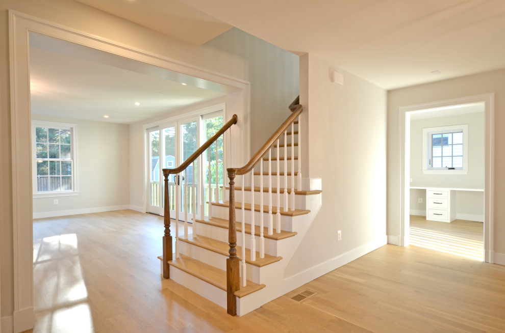 Brick Colonial Side Expansion - Traditional - Staircase - DC Metro - by ...
