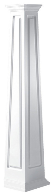 Endura-Craft Craftsman Classic, Square Tapered, Raised Panel Column, 24 ...