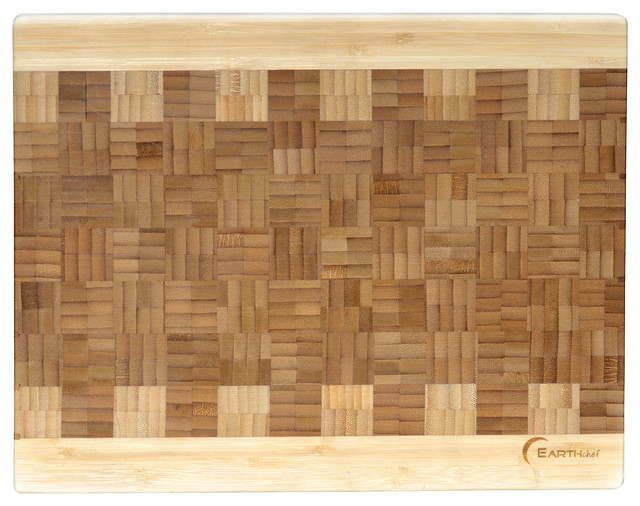 Earthchef Bamboo Chop Block, Small - Contemporary - Cutting Boards - by ...