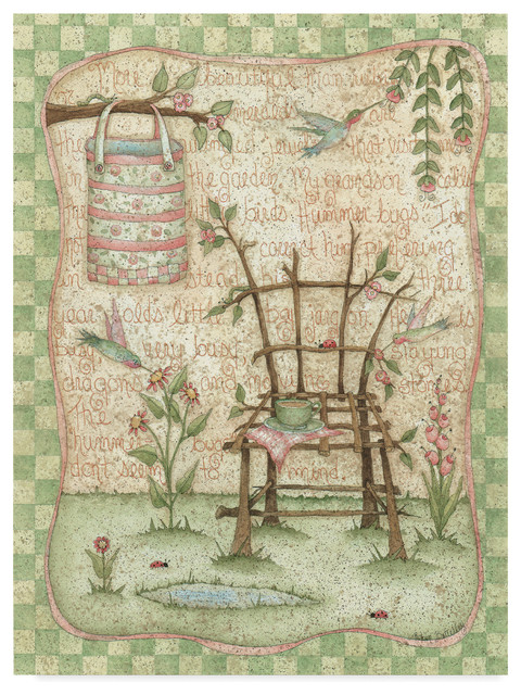 Robin Betterley 'Garden 3' Canvas Art, 24"x32" - Farmhouse - Prints And ...