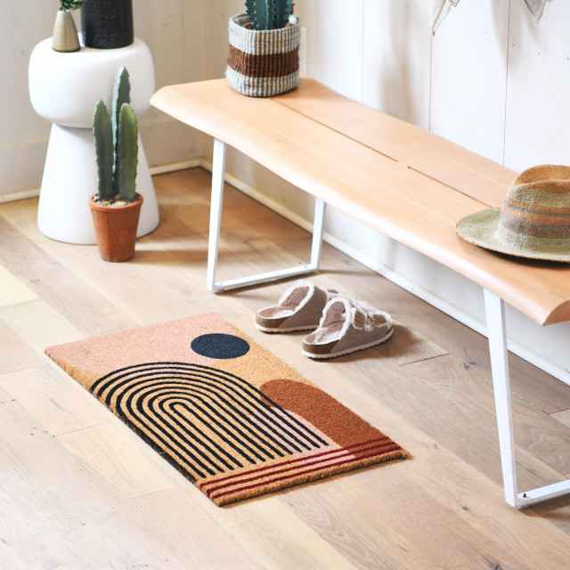 Geometric Coir Doormat - Contemporary - Doormats - by Creative Co-op ...