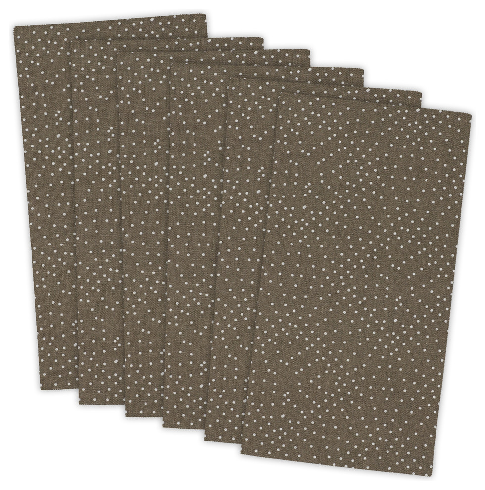 Napkin Buffet Natural Dot Print, Set of 6 - Contemporary - Napkins - by ...