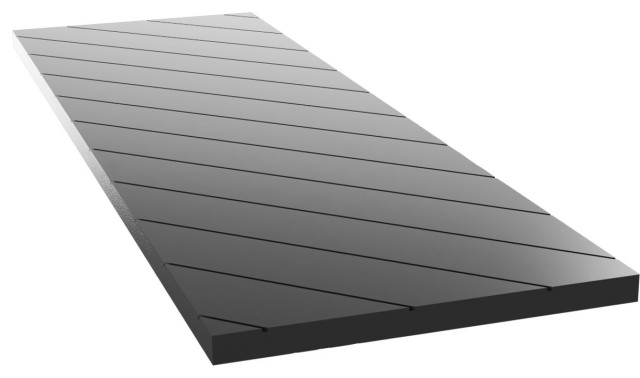 True Fit PVC Diagonal Slat Modern Style Fixed Mount Shutters, 12"W x 26 ...