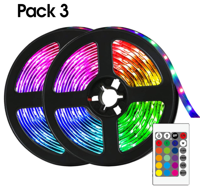 WBM Smart Remote Control Led Strip Light With 24 Key, RGB Led Strip ...