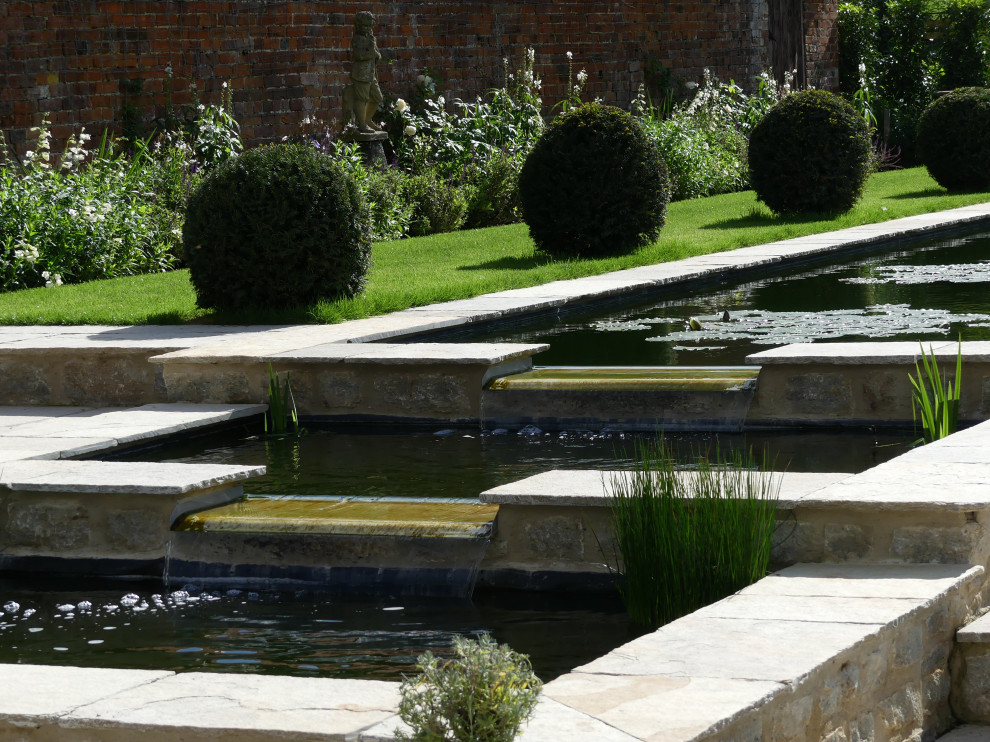 Country Garden and Rill, Wiltshire - Contemporary - Landscape ...
