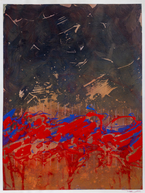 Flames, Michel Picotte, 13.5x18.75 - Contemporary - Paintings - by ...