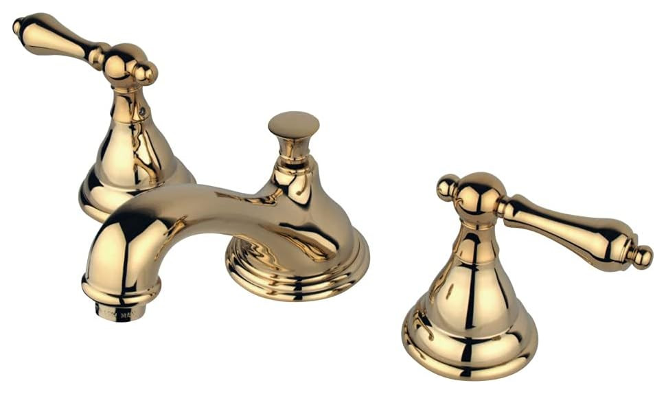 Widespread Bathroom Sink Faucet, 2 Levers With Ceramic Disc ...