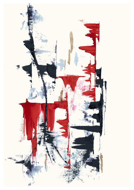 "Down Shift II" Fine Art Piece, 30"x42" - Contemporary - Prints And ...