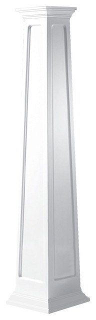 Endura-Craft Craftsman Classic, Square Tapered, Recessed Panel Column ...