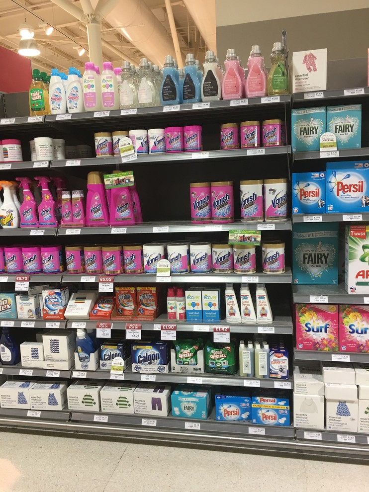 Waitrose laundry aisle!