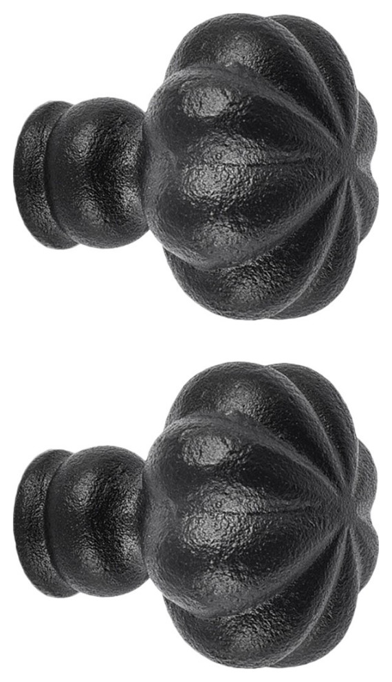 Renovators Supply Black Cabinet Knobs Kitchen Door Knobs Wrought Iron ...
