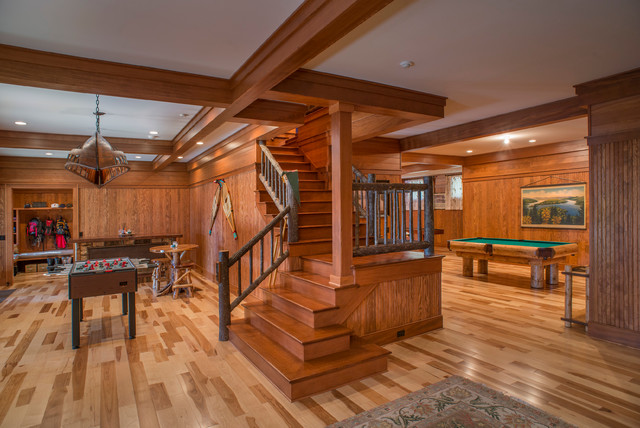 Rec Room - Rustic - Family Room - New York - by Beardsley Architects ...