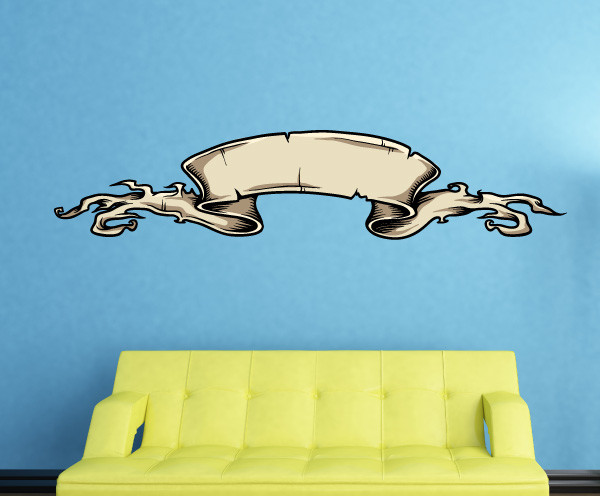 Scroll Vinyl Wall Decal ScrollUScolor010 - Contemporary - Wall Decals ...