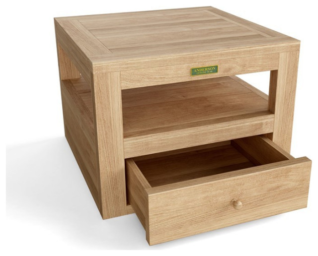 Anderson Teak Copacabana Side Table - Transitional - Outdoor Side Tables - by Uber Bazaar | Houzz