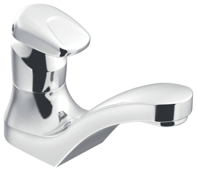 Moen 8884 Single Handle 1 Hole Metering Bathroom Faucet - Bathroom Sink ...