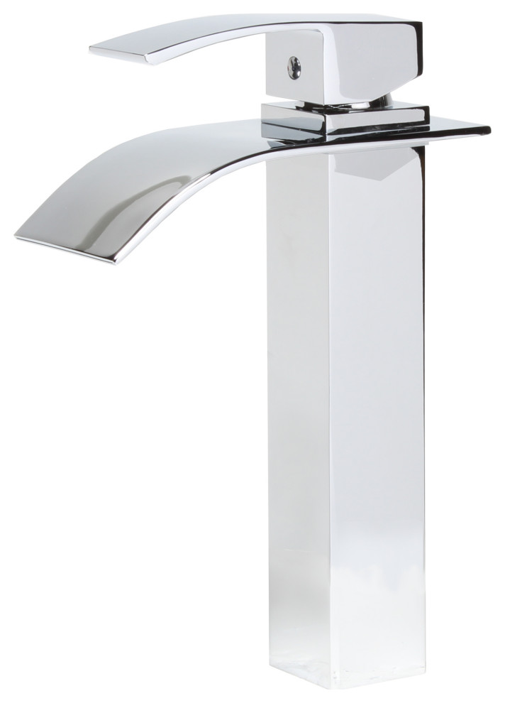 Topia Single Lever Modern Vessel Faucet - Contemporary - Bathroom Sink ...