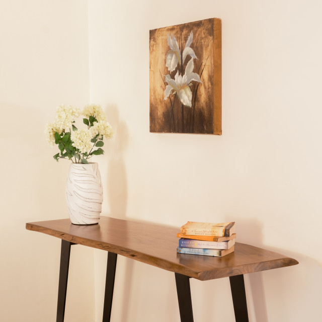 Live Edge Console Table - Industrial - Console Tables - by HOME ACCENTS ...
