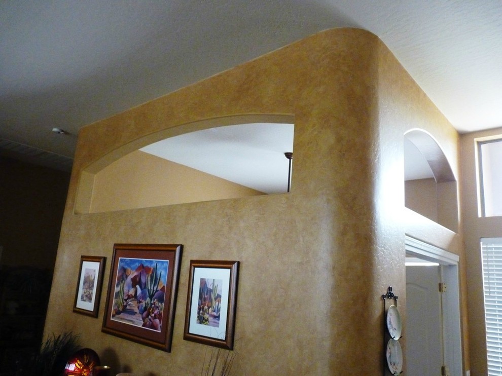 What can I do to fill in these arched wall openings?