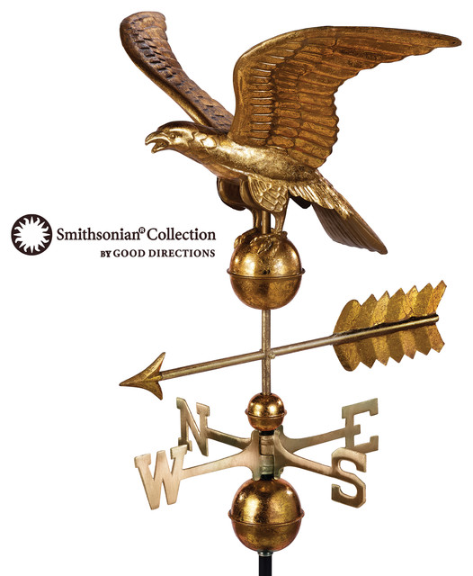Smithsonian Eagle Weathervane, Pure Copper With Golden Leaf Finish by ...