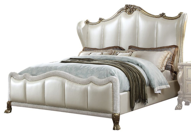 Scarlet Ornamental Baroque Standard Bed, California King - Victorian - Platform Beds - by iHome ...
